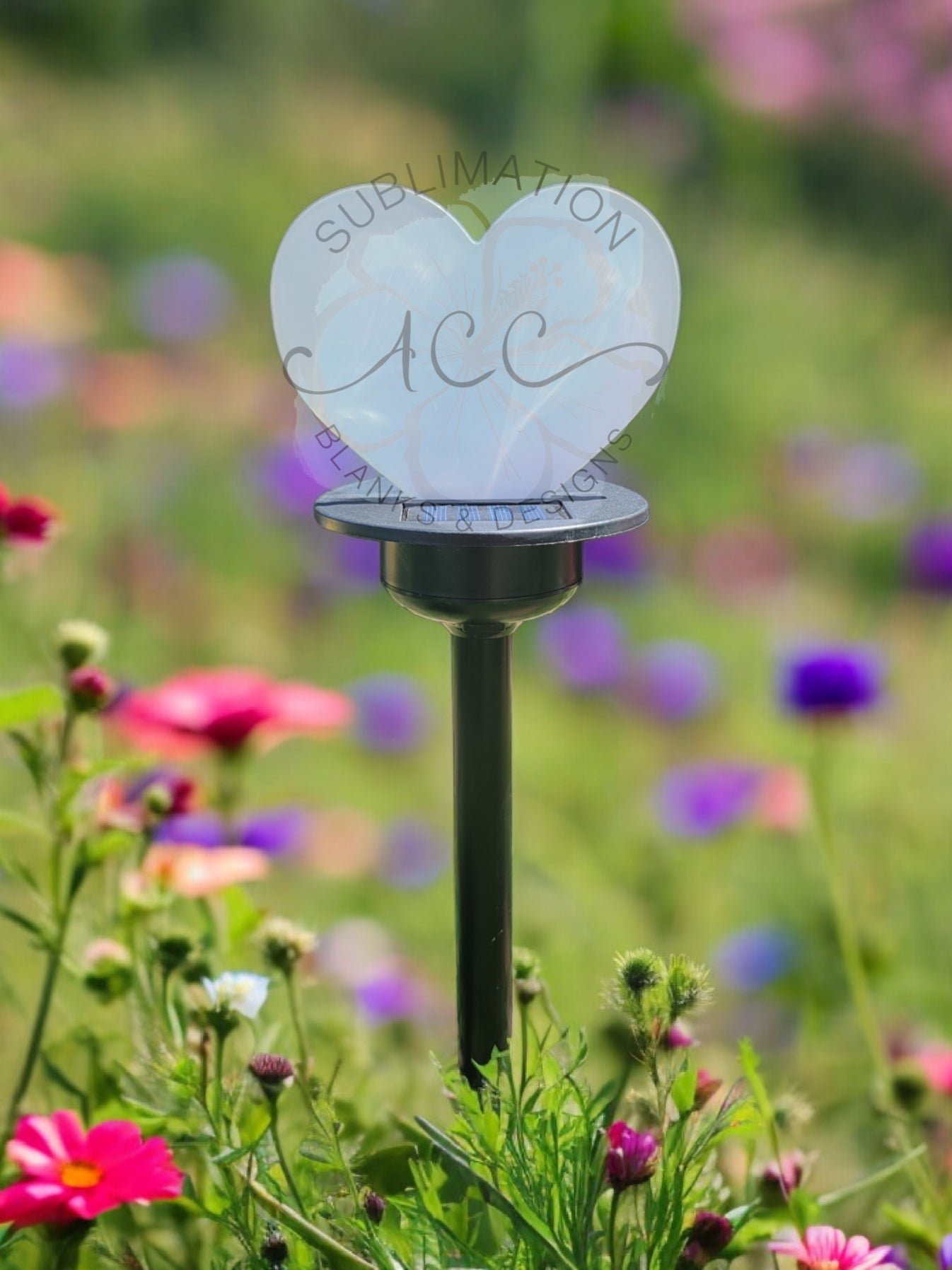 Solar Garden Stake Blank with 5mm slot for sublimation or laser engrav ...