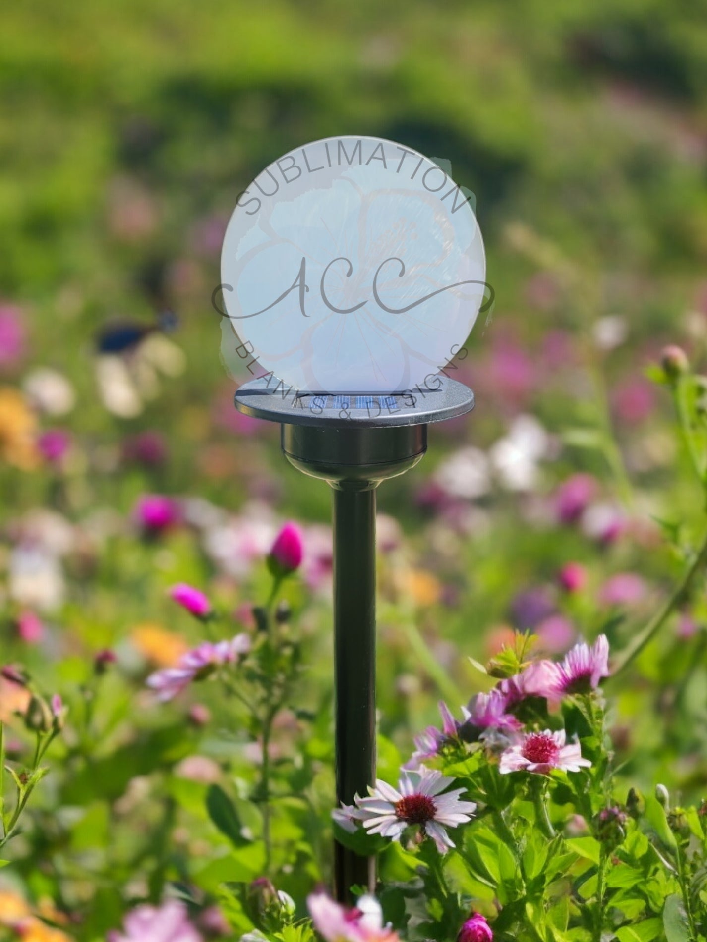 Solar Garden Stake Blank with 5mm slot for sublimation or laser engrav ...