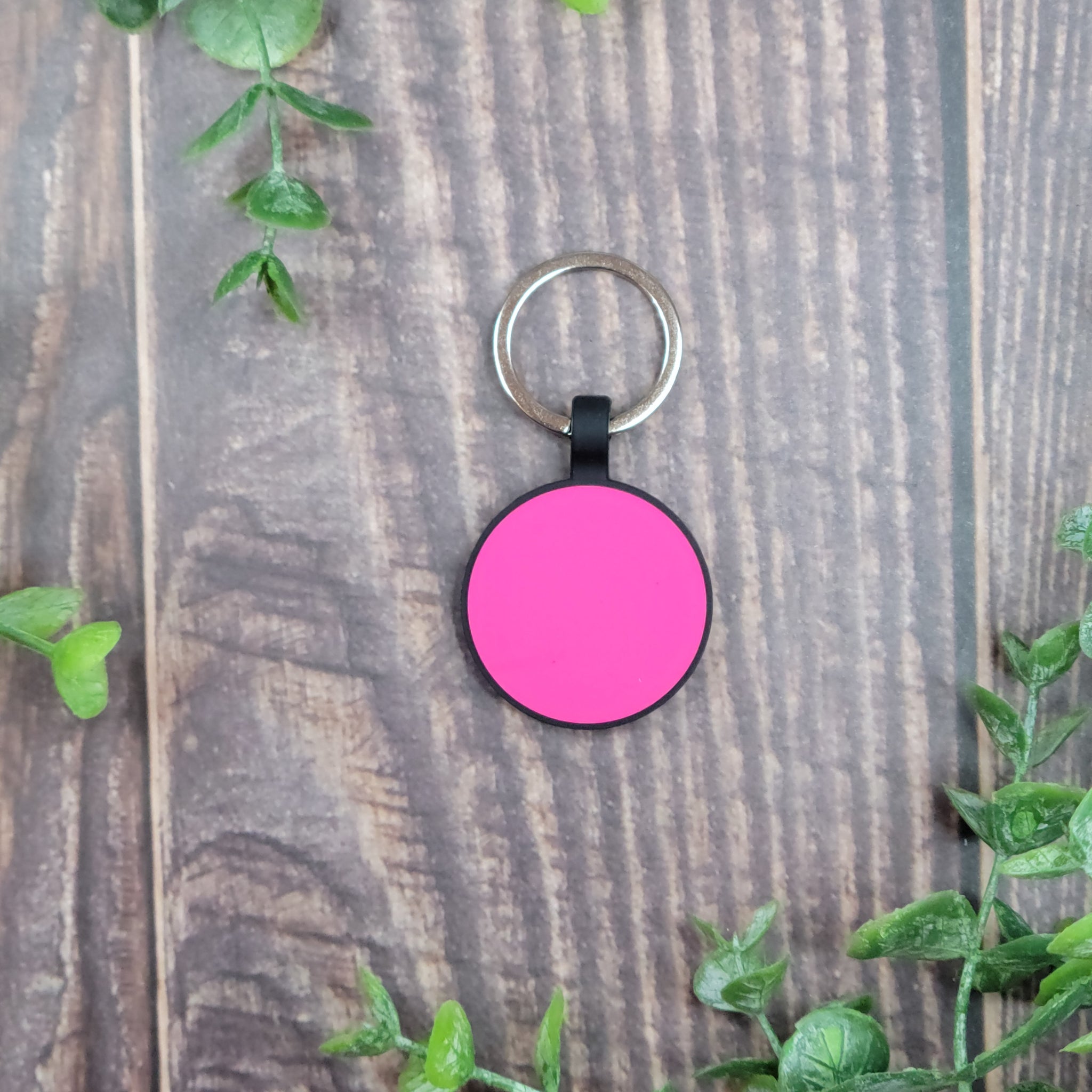 Engraveable silicone pet tag, keychain, double sided silicone pet tag ...